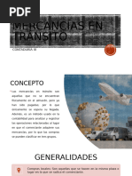 Mercancías en Tránsito: Definición y Clasificación | PDF