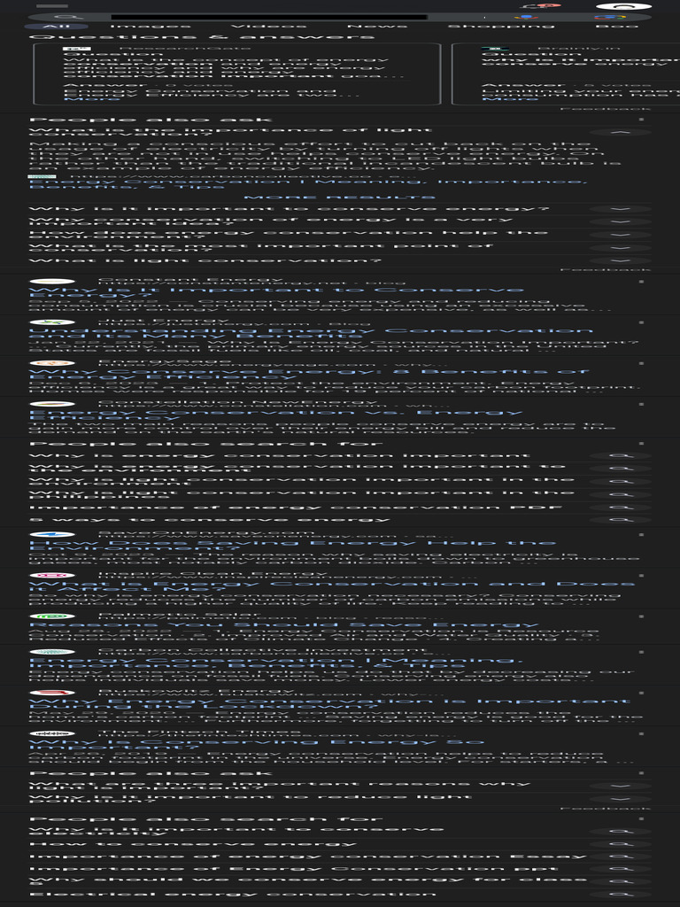 Why Is Light Conservation Important - Google Sear | PDF | Energy ...