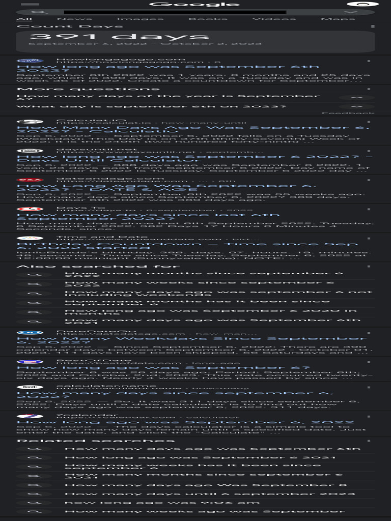 Days Since September 6, 2022 | PDF