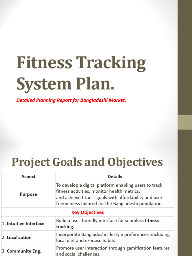 Fitness Tracking System Project Proposal | PDF | Information Technology ...