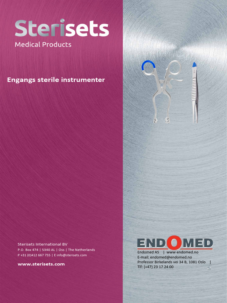 Sterisets Sterile Engangsinstrumenter | PDF