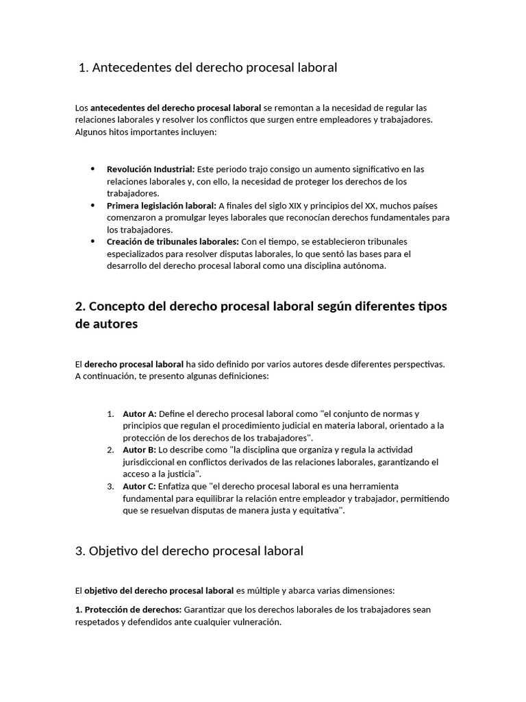 Derecho Procesal Laboral | PDF | Derecho laboral | Ley procesal