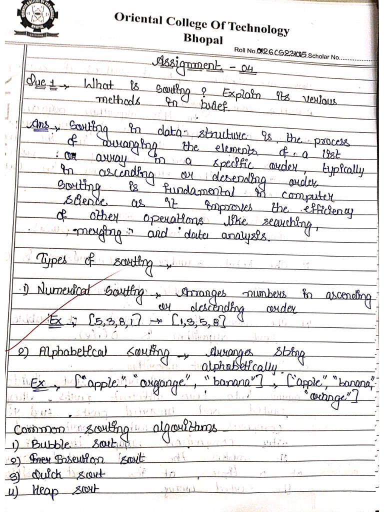 Data Structure Assignment-04 | PDF