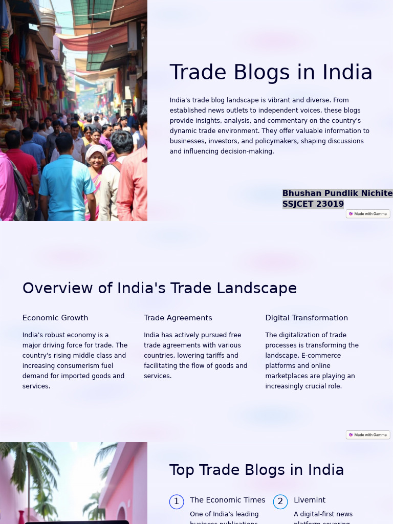 Trade-Blogs-in-India | PDF | Blog | Trade