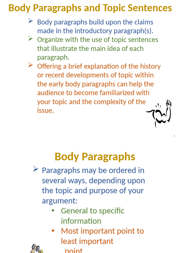 body-paragraphs-and-conclusions | PDF | Argument | Essays