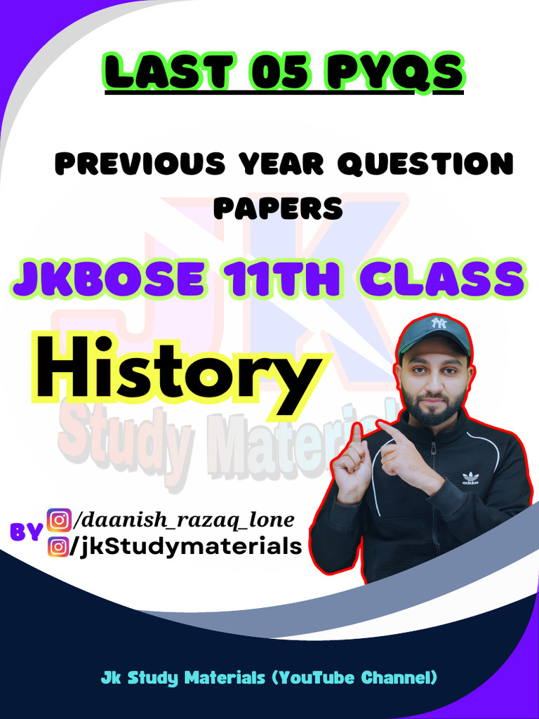 History 11th Class Last 05 Year PYQS | PDF