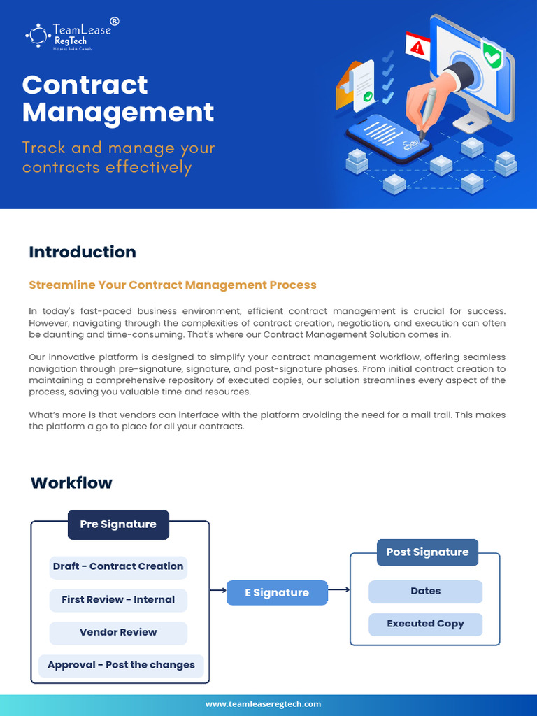 Contract Management Simplified | PDF | Information Technology Management | Computer Science