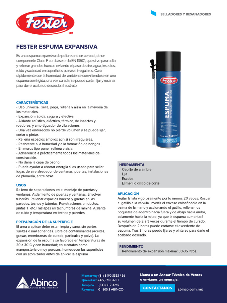 HDS Fester-Espuma-Expansiva | PDF