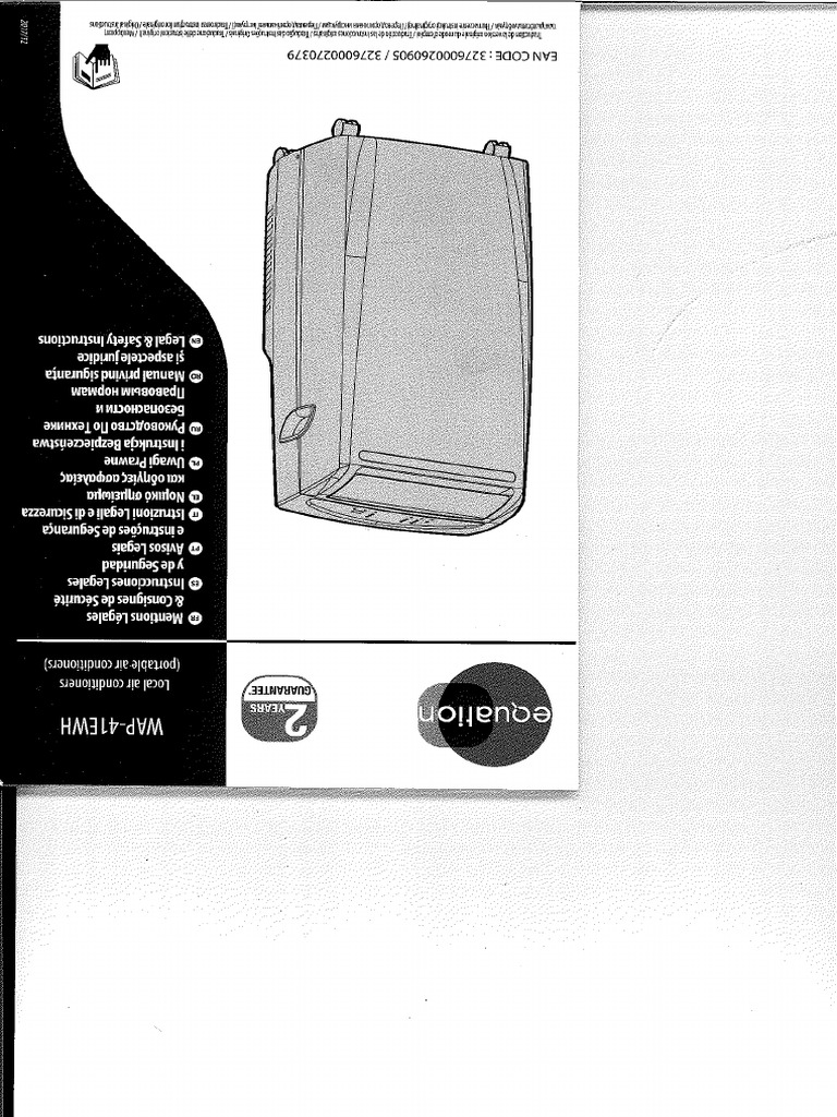 WAP-41EWH Instrucciones Legales y de Seguridad | PDF