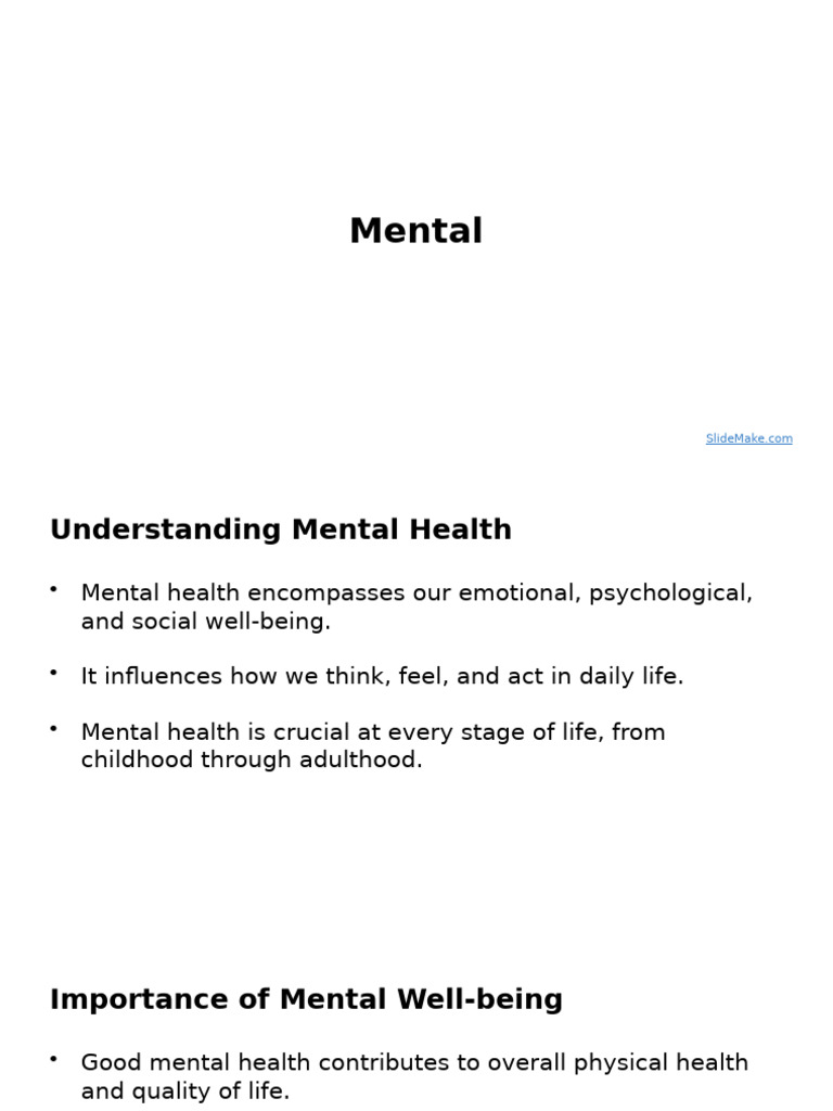Understanding Mental Health Basics | PDF