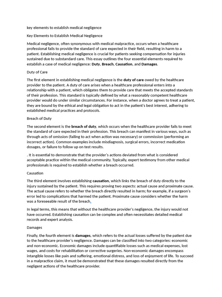 Health Law Theory End Sem | PDF | Health Equity | Negligence