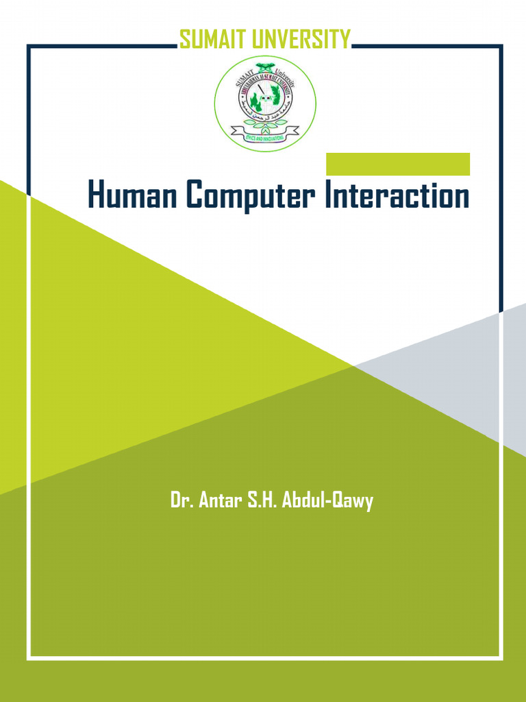 HCI-Course-Outline-2024 | PDF | Human–Computer Interaction | Usability
