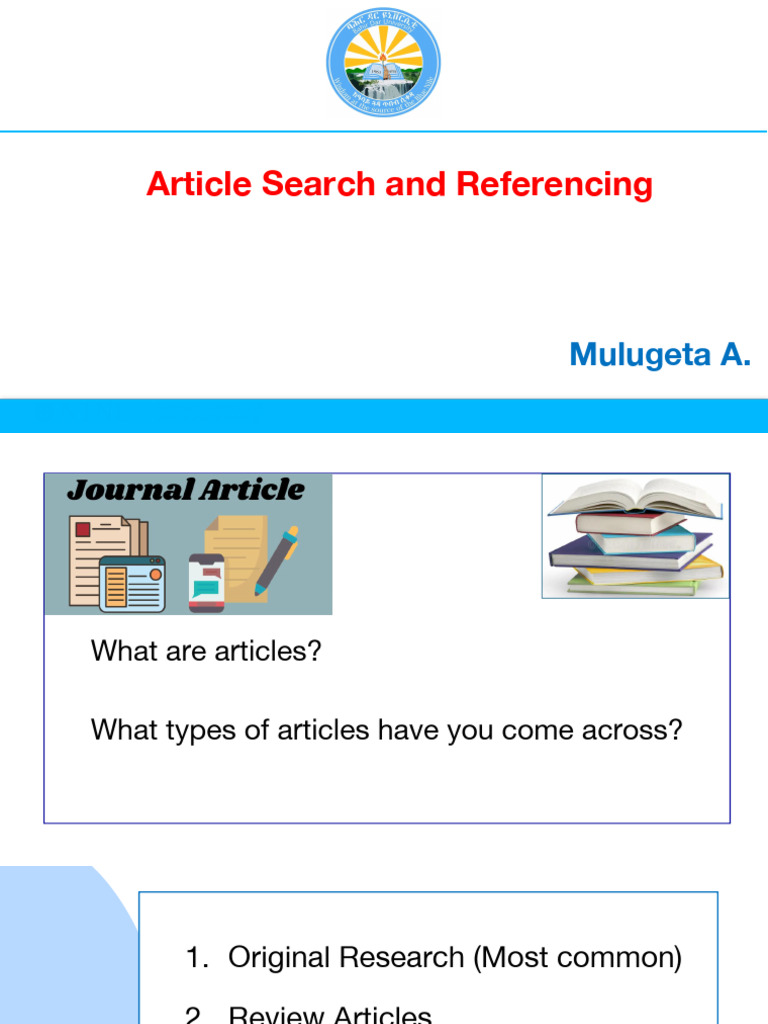 Article Search and Reference | PDF