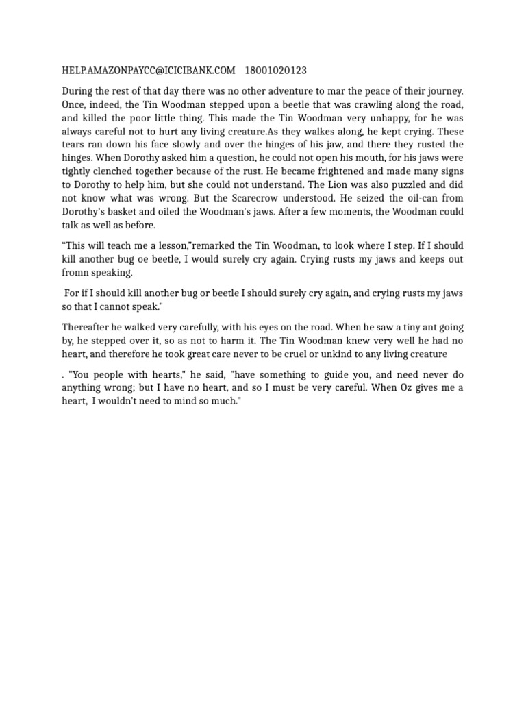 The Cowardly Lion | PDF