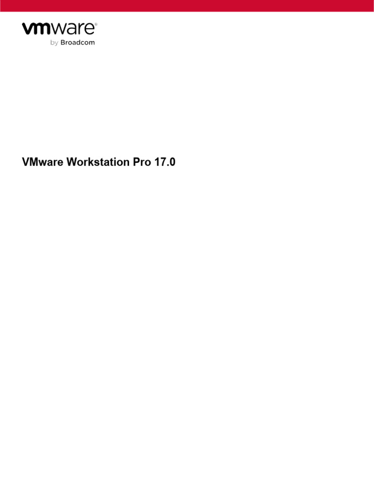 Vmware Workstation Pro 17 0 | PDF | Virtual Machine | Virtualization