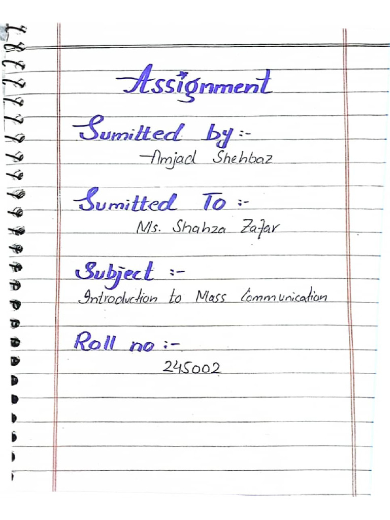 Assignment Mass Com | PDF