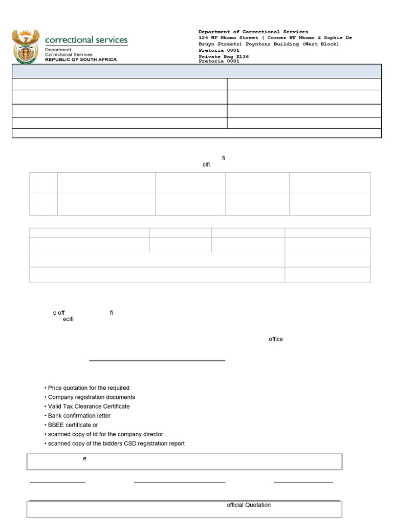 SA - Request For Quotation - Dcs 25000 RUGRADE865H | PDF