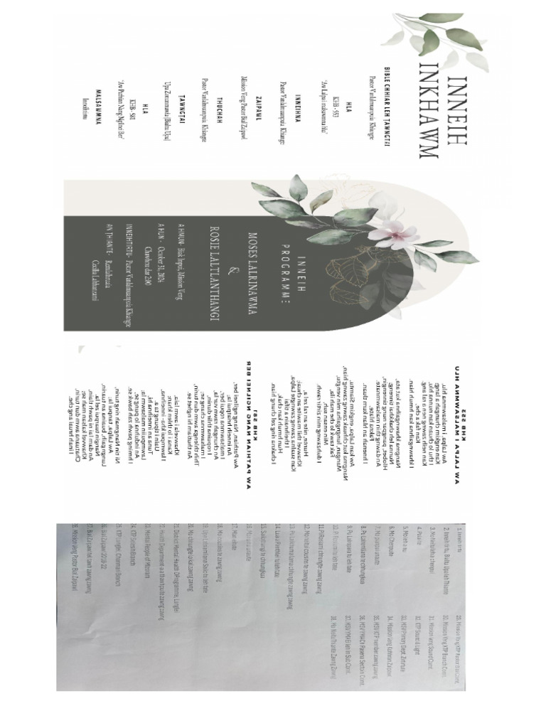 Programme Leaflet | PDF