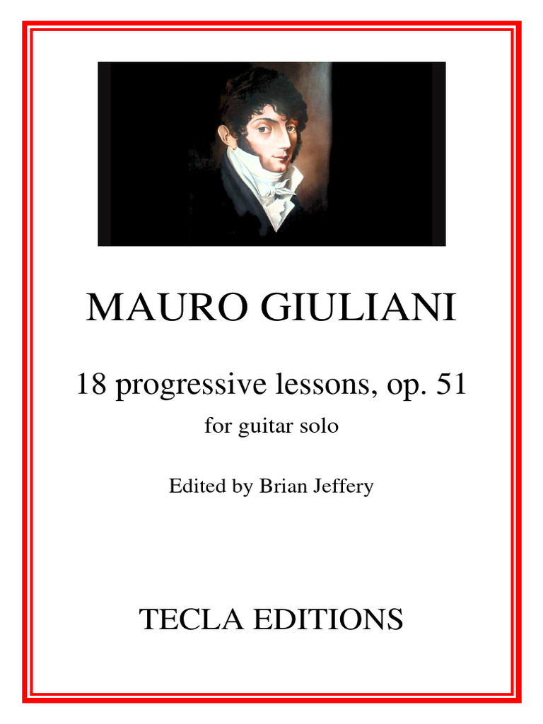 Giuliani Op 51 18 Progressive Lessons FIRST PART FREE | PDF