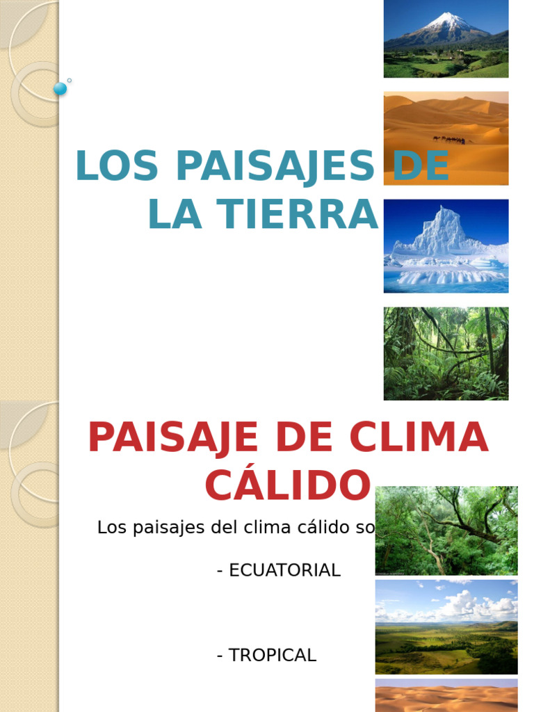 Los Paisajes de La Tierra | PDF