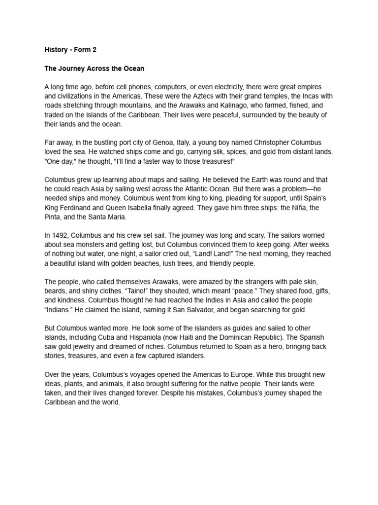 History - Form 2 20 Copies | PDF