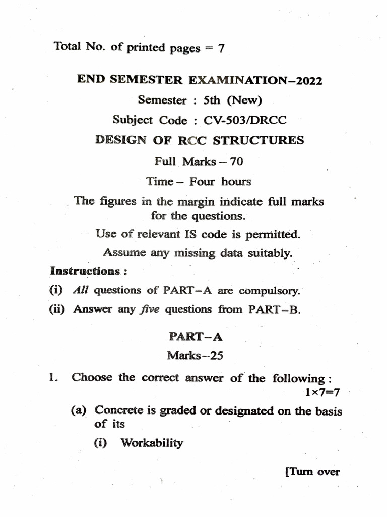 Design of RCC Structure 2022 | PDF | Beam (Structure) | Bending
