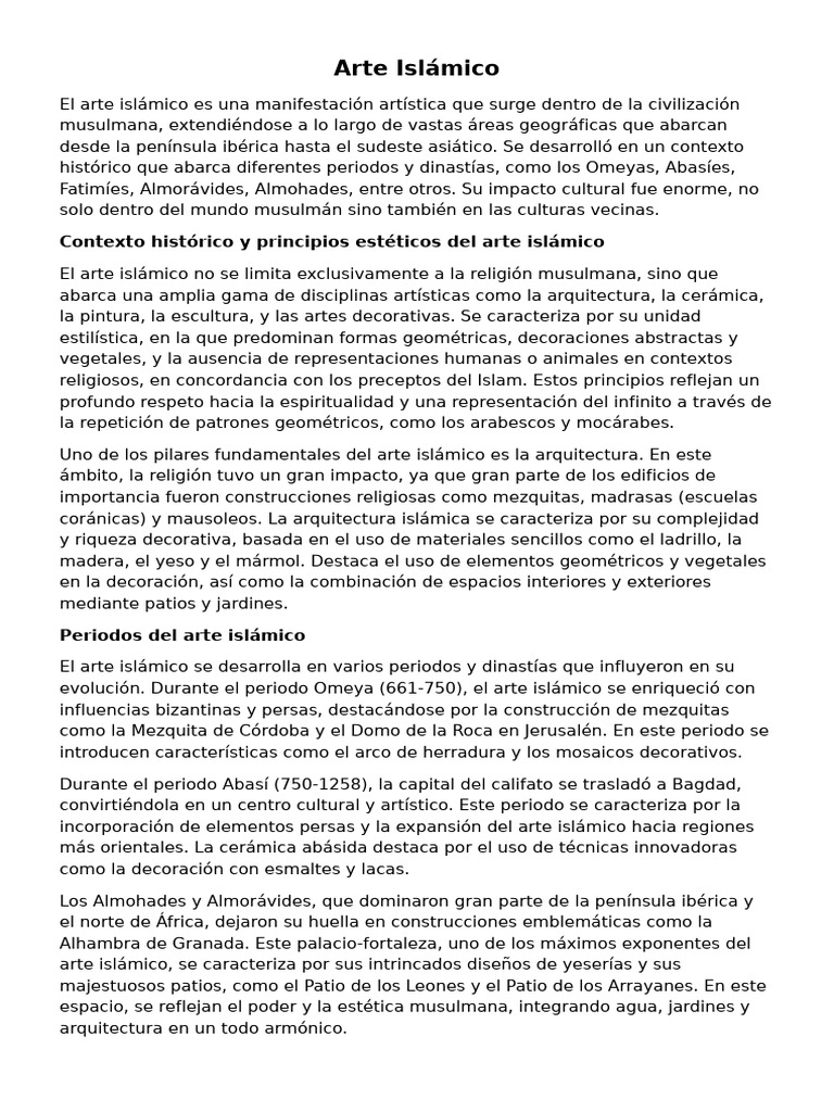 Arte Al-Andalus | PDF | Al Andalus | Mezquita Arte Al-Andalus | PDF | Al Andalus | Mezquita