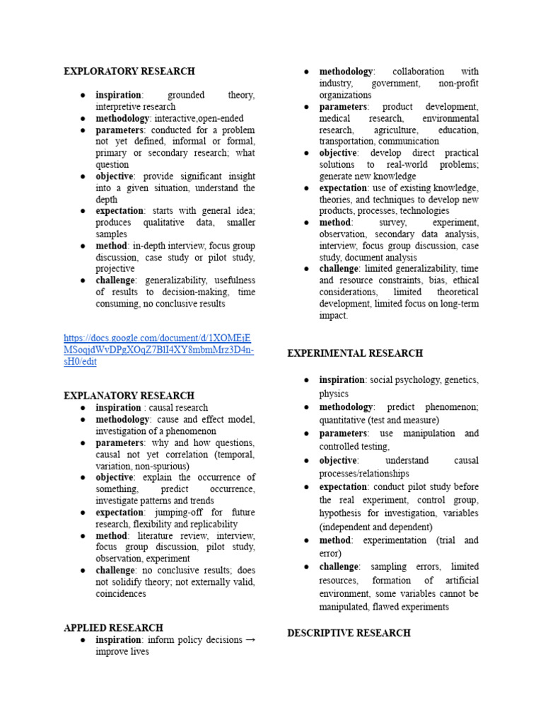 RESEARCH NOTES | PDF | Methodology | Experiment