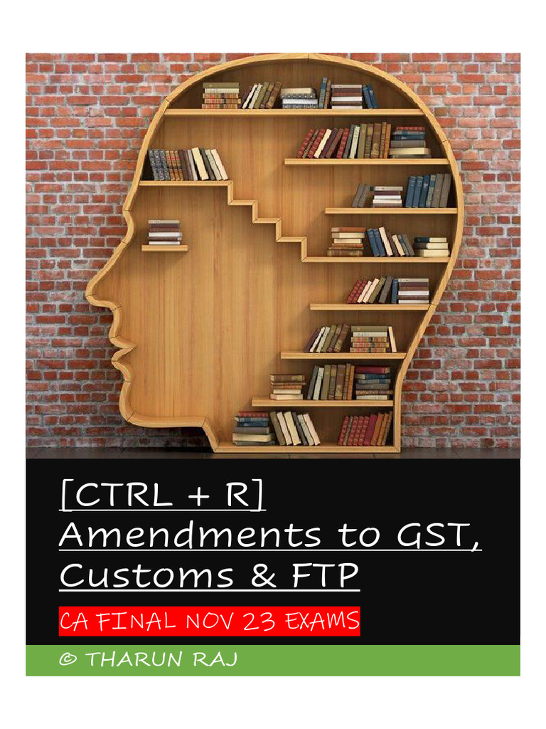 GST, Customs & FTP Amendments 2023 | PDF | Insurance | Business