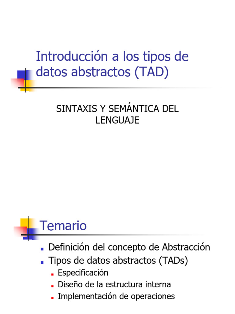 Clase2 TAD | PDF | Lenguaje de programación | Programación de computadoras