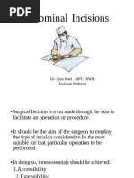 Types of Incision | PDF | Abdomen | Surgery