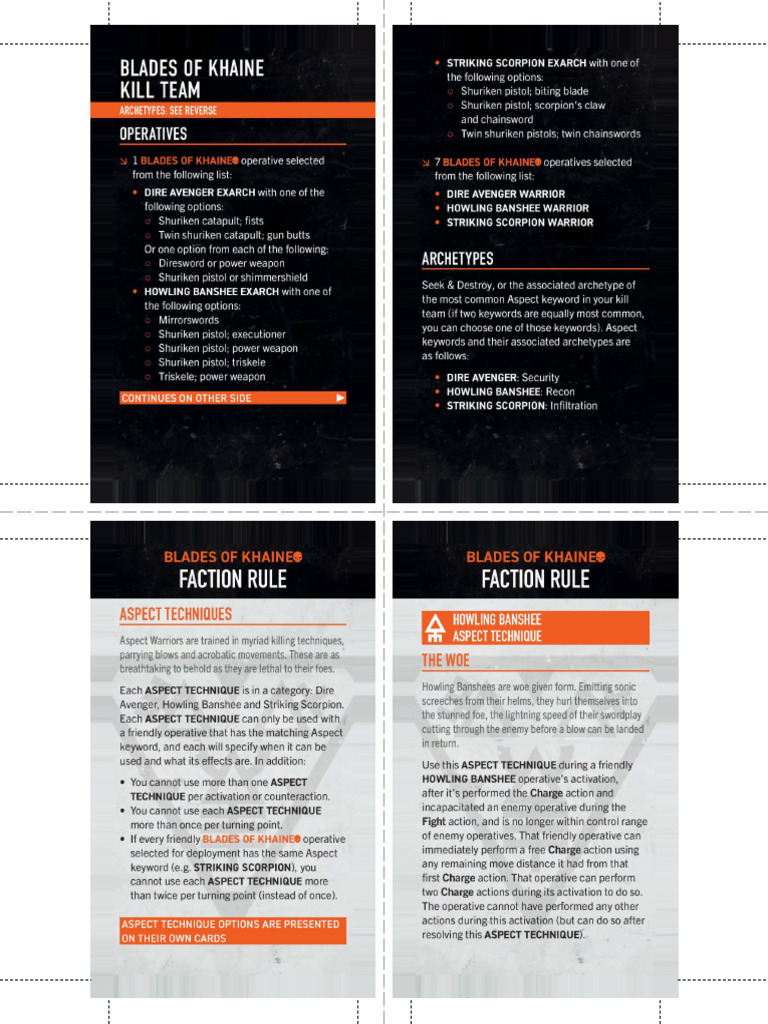 Blades of Khaine Deck Duplex Letter R1.0 | PDF