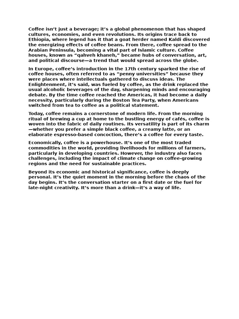 Why Coffee Rules The World | PDF