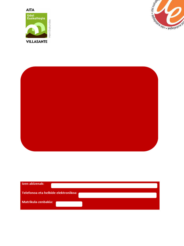 C1. Sarrera Proba. Idazmena Eta Mintzamena | PDF