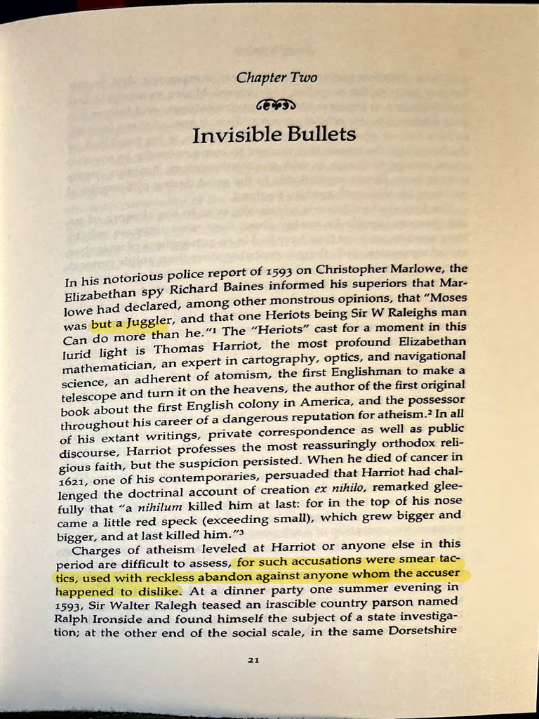 Greenblatt, 'Invisible Bullets' | PDF