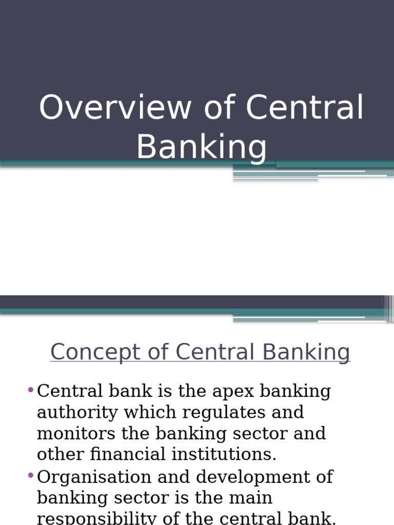 Central Banking Overview and Evolution | PDF