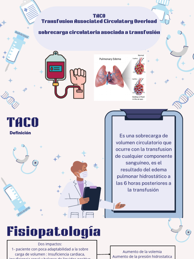 TACO: Sobrecarga Circulatoria por Transfusión | PDF | Insuficiencia ...