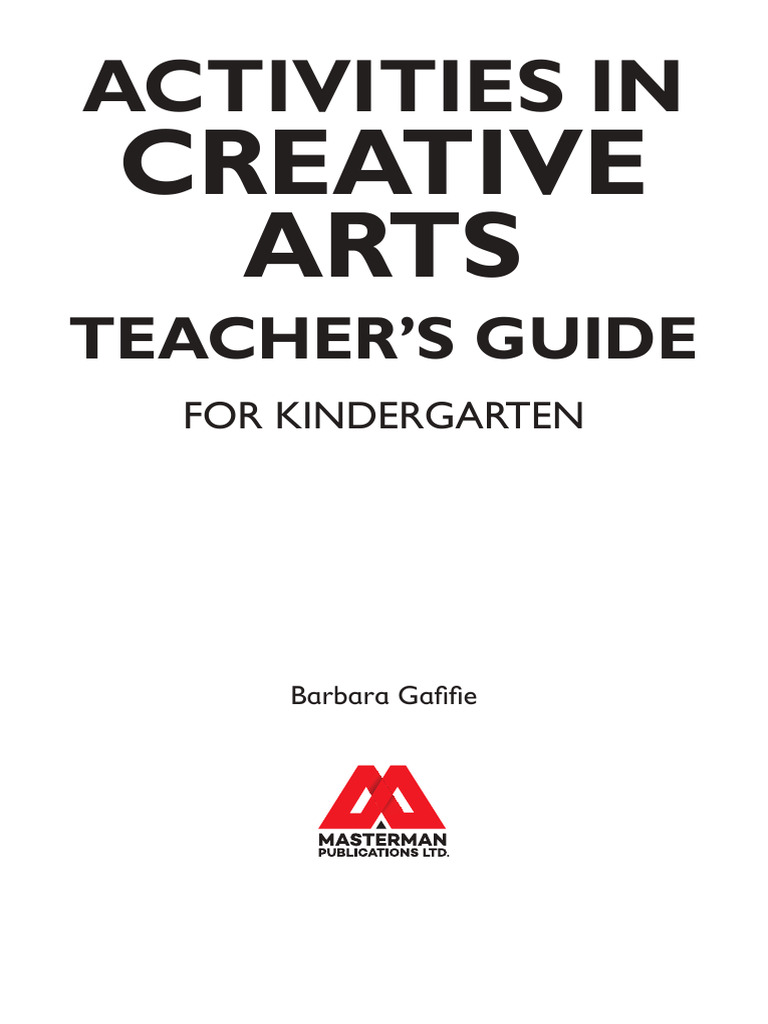 Activities in Creative Arts Teachers Guide KG 1 | PDF | Hand | Learning