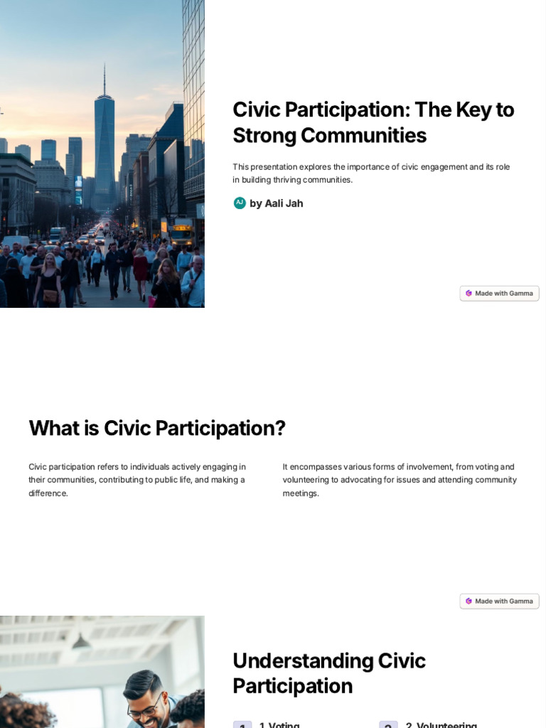 Boosting Civic Participation for Communities | PDF | Civic Engagement ...
