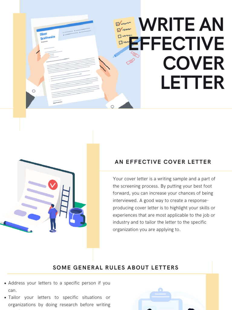 Writing an Effective Cover Letter | PDF