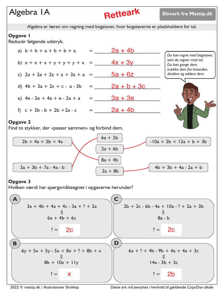 Algebra 1A+1B Kopiark-Retteark | PDF
