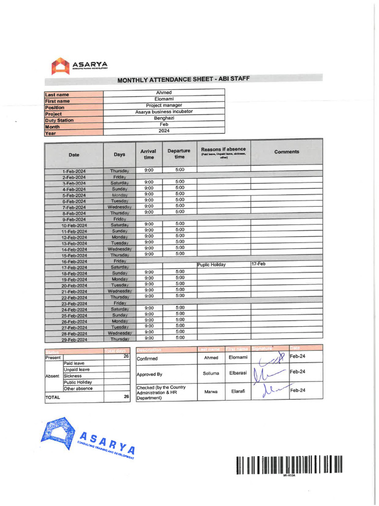 Time Sheet - 2 | PDF