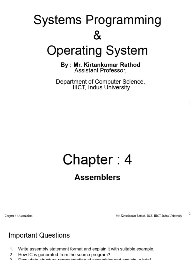 Chapter 4 | PDF | Assembly Language | Computing
