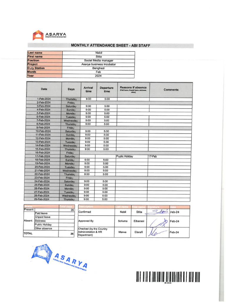 Time Sheet - 2 | PDF