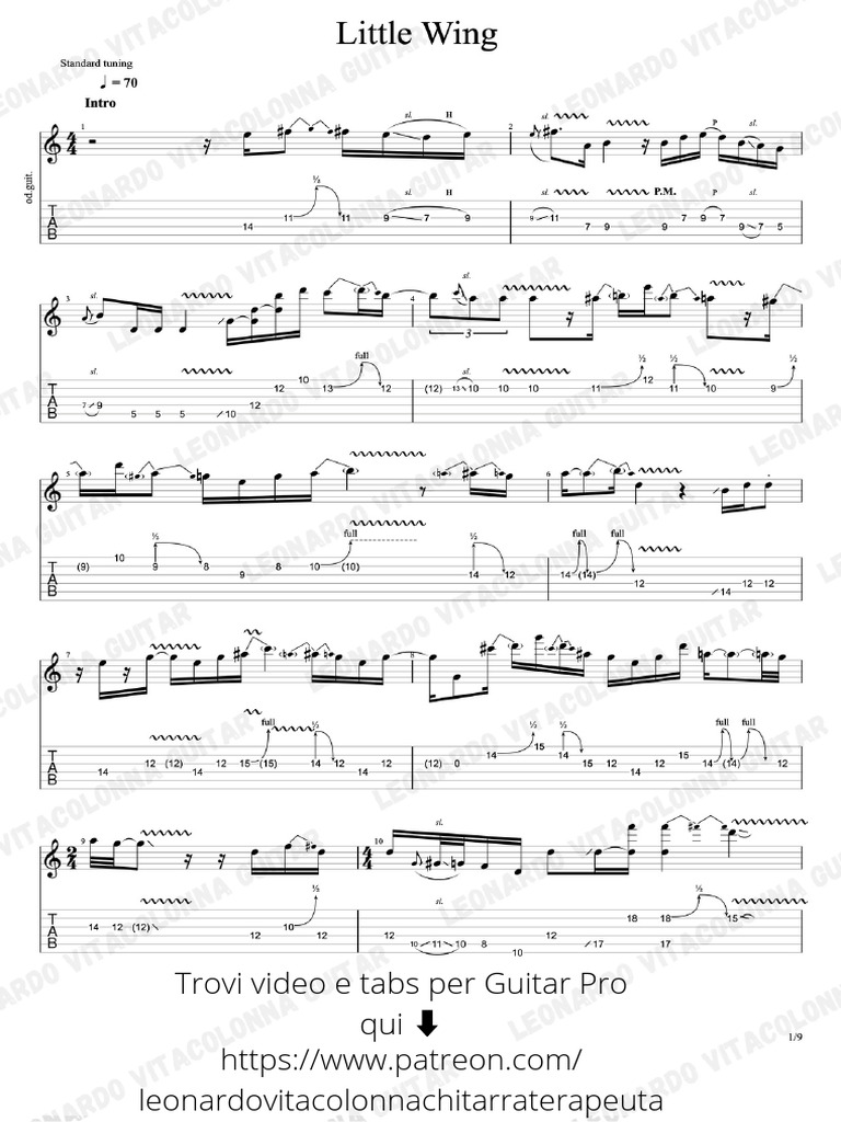Little Wing TABS | PDF