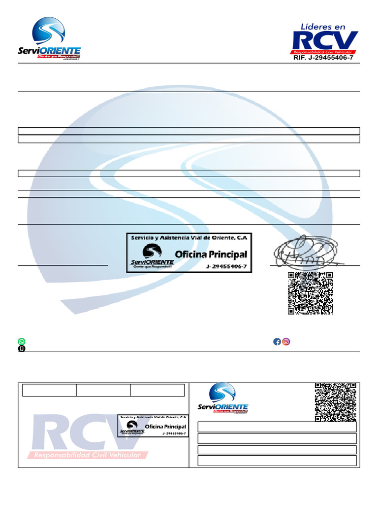 RCV Mitsubichi Placa Am516wa | PDF | Póliza de seguros | Venezuela