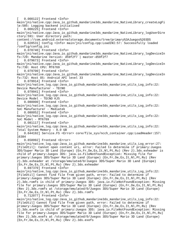 Mandarine Log | PDF | Computing Platforms | Computer Architecture