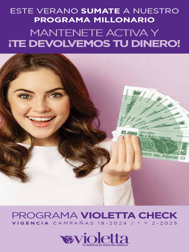 Programa Violetta Check Digital C.18.24 Baja | PDF