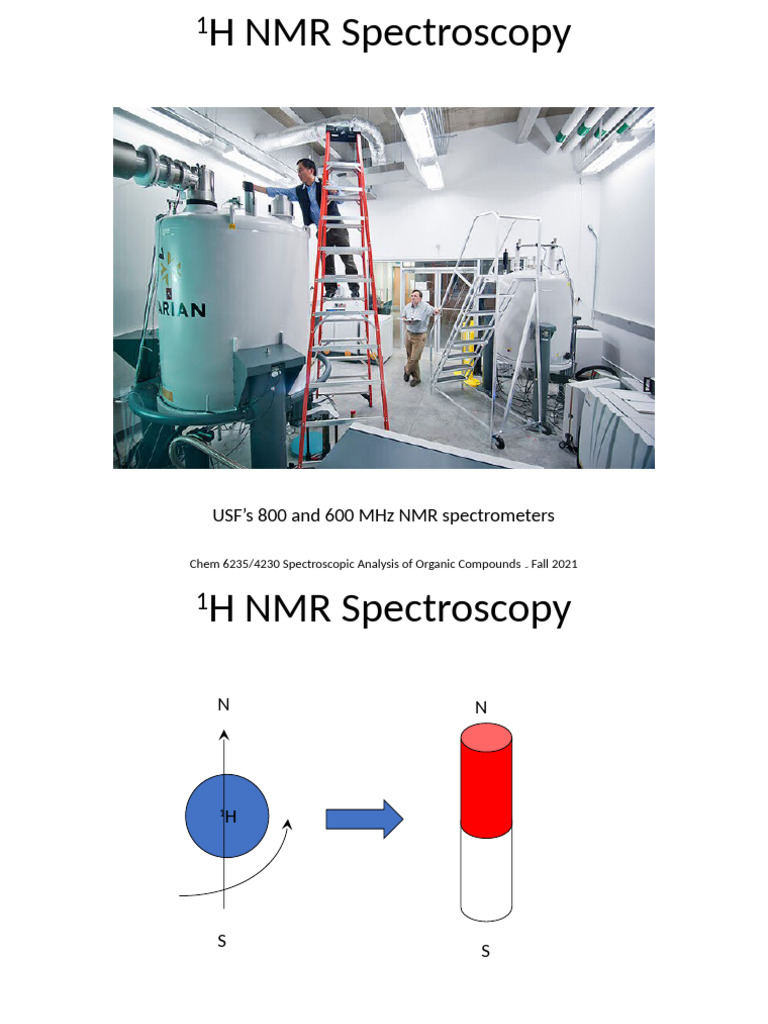 1H NMR Fall 21 | PDF | Proton Nuclear Magnetic Resonance | Nuclear ...