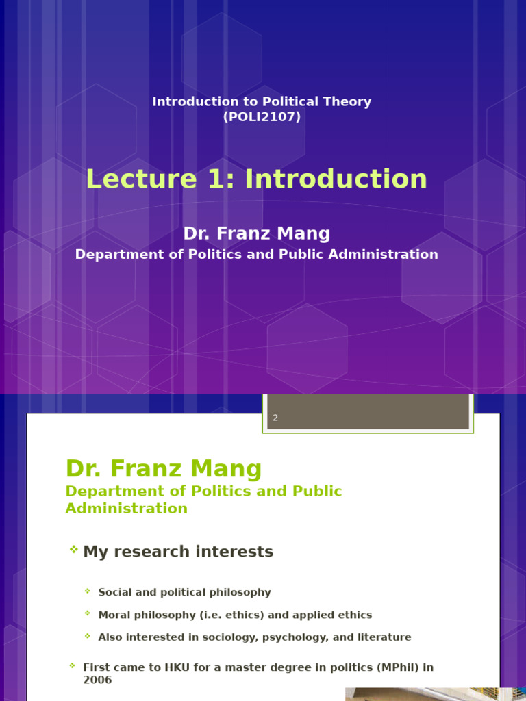 Introduction to Political Theory Course | PDF | Political Philosophy